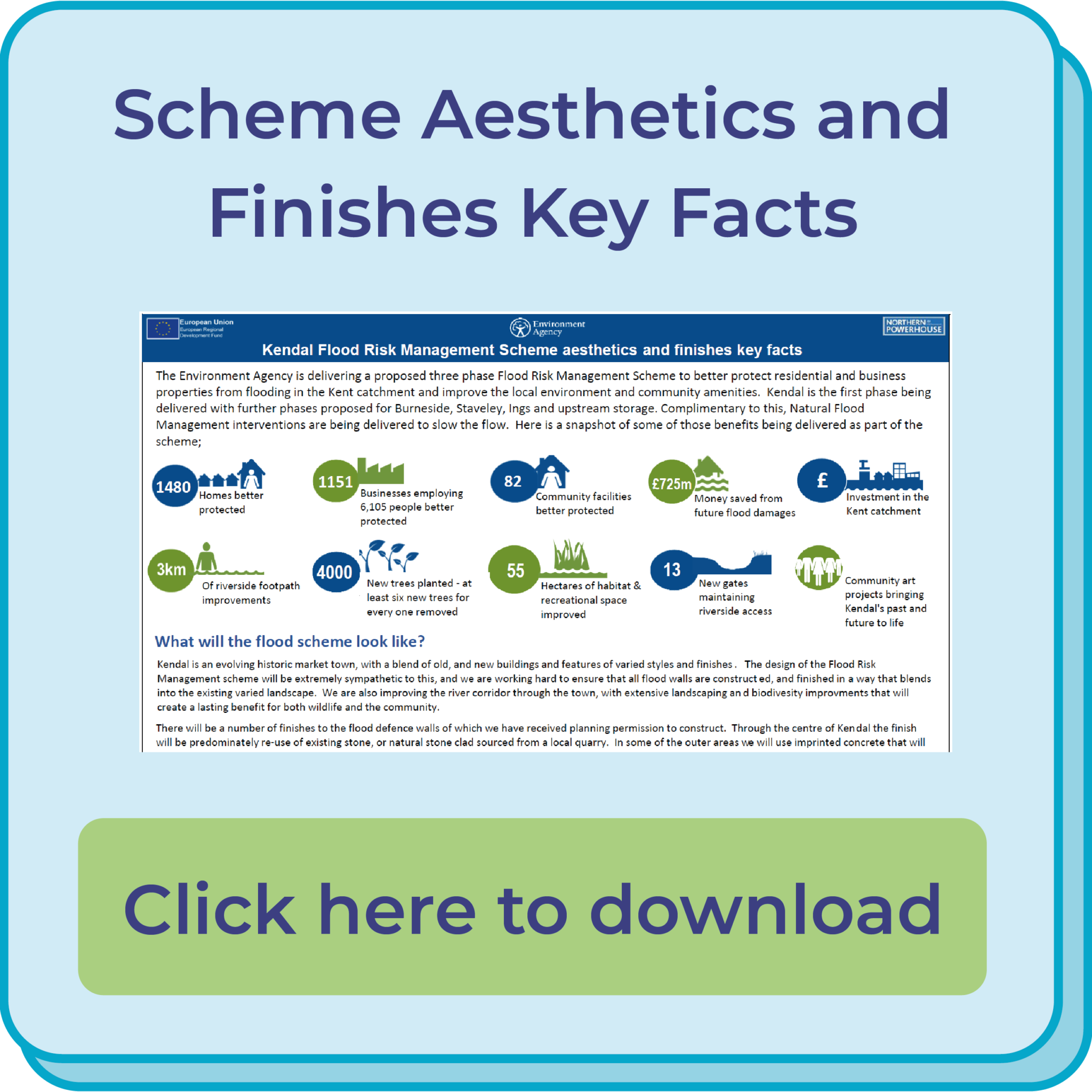 Kendal Flood Risk Management Scheme | The Flood Hub